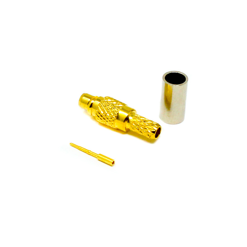 MCX RF Connector Male Straight Gold Plated Crimp type for Cable - TEKTOWN