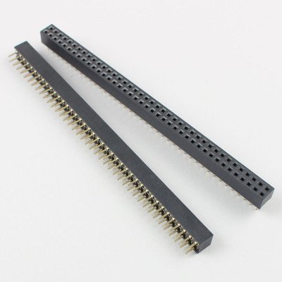 2x40 Pin 2.54mm Pitch Female Berg Strip - Break Away Header - Straight ...