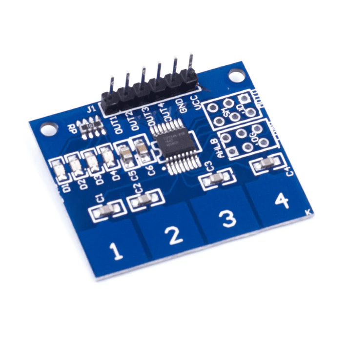 TTP224 4 Channel Capacitive Touch Sensor Module - TEKTOWN
