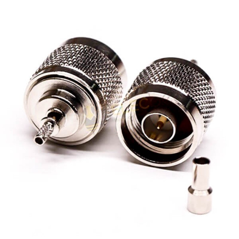 Coaxial Connector Male N Type 180 Degree Crimp Type For Cable - TEKTOWN