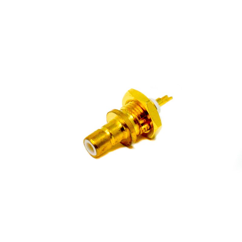 SMB 180 Degree Connector Female With Thread Solder Type for Cable - TEKTOWN