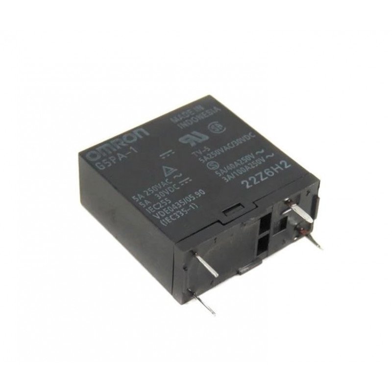 OMRON 5V 5A DC G5PA-1-5V 4-Pin SPST PCB Mount Power Relay - TEKTOWN