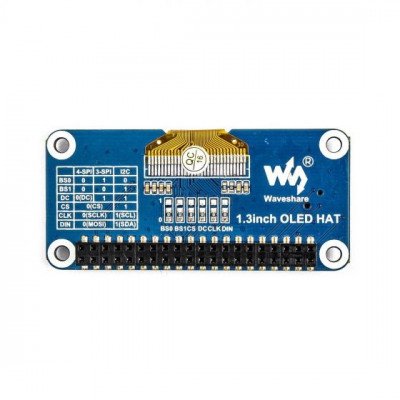 Waveshare 128x64 1.3inch OLED display HAT for Raspberry Pi - TEKTOWN