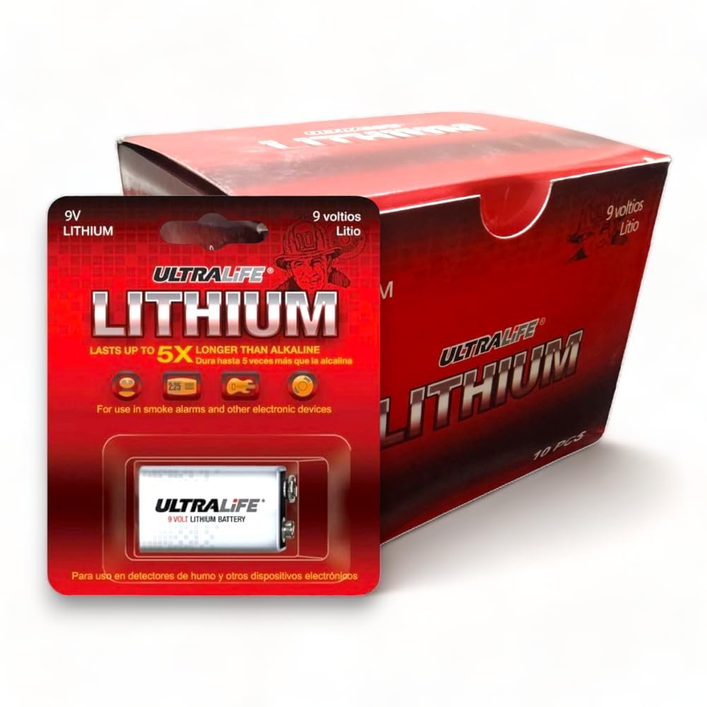 ULTRALIFE 9V Long-Life Non-Rechargeable Lithium Battery-Original - TEKTOWN