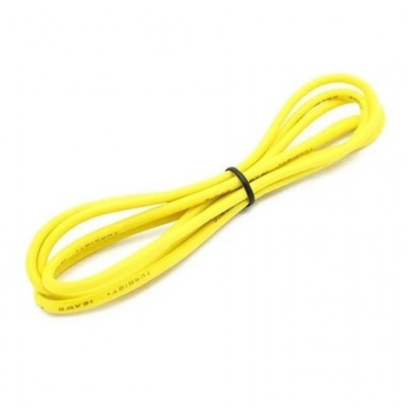 High Quality Ultra Flexible 18AWG Silicone Wire 10 m (Yellow) - TEKTOWN