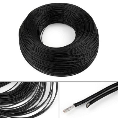 1 Meter UL1007 18AWG PVC Electronic Wire (Black) - TEKTOWN