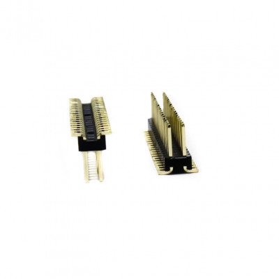 2x20 Pin 2.54mm Pitch Male Double Row SMT Header Berg Strip - TEKTOWN