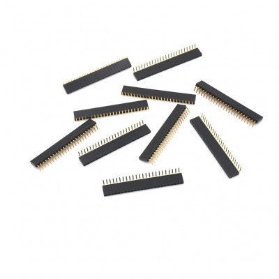 1x20 2.54mm Pitch (Right Angle) Female Header Berg Strip - TEKTOWN